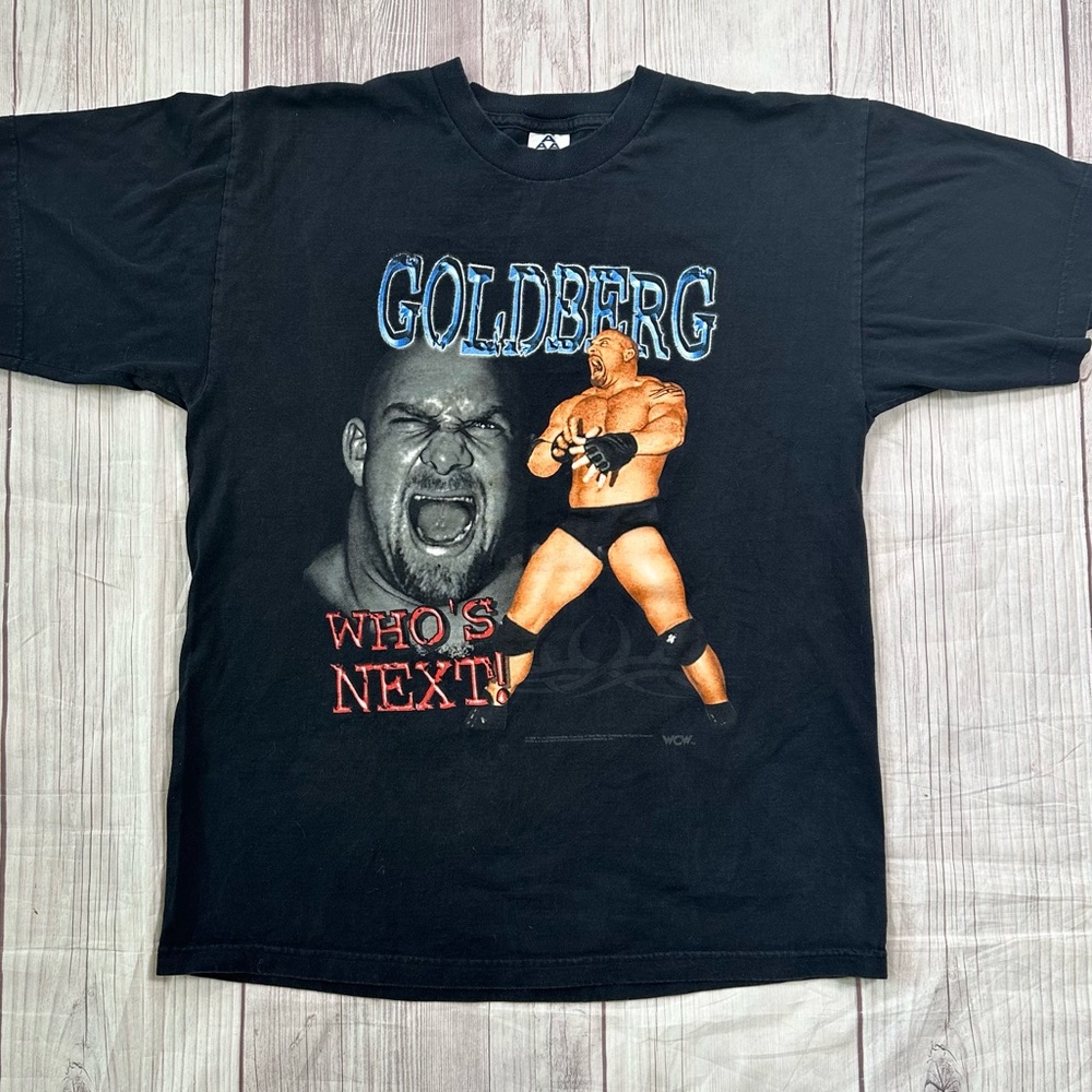 Vintage 1998 Wcw Goldberg Wwf Who’s Next! Black Graph… - Gem